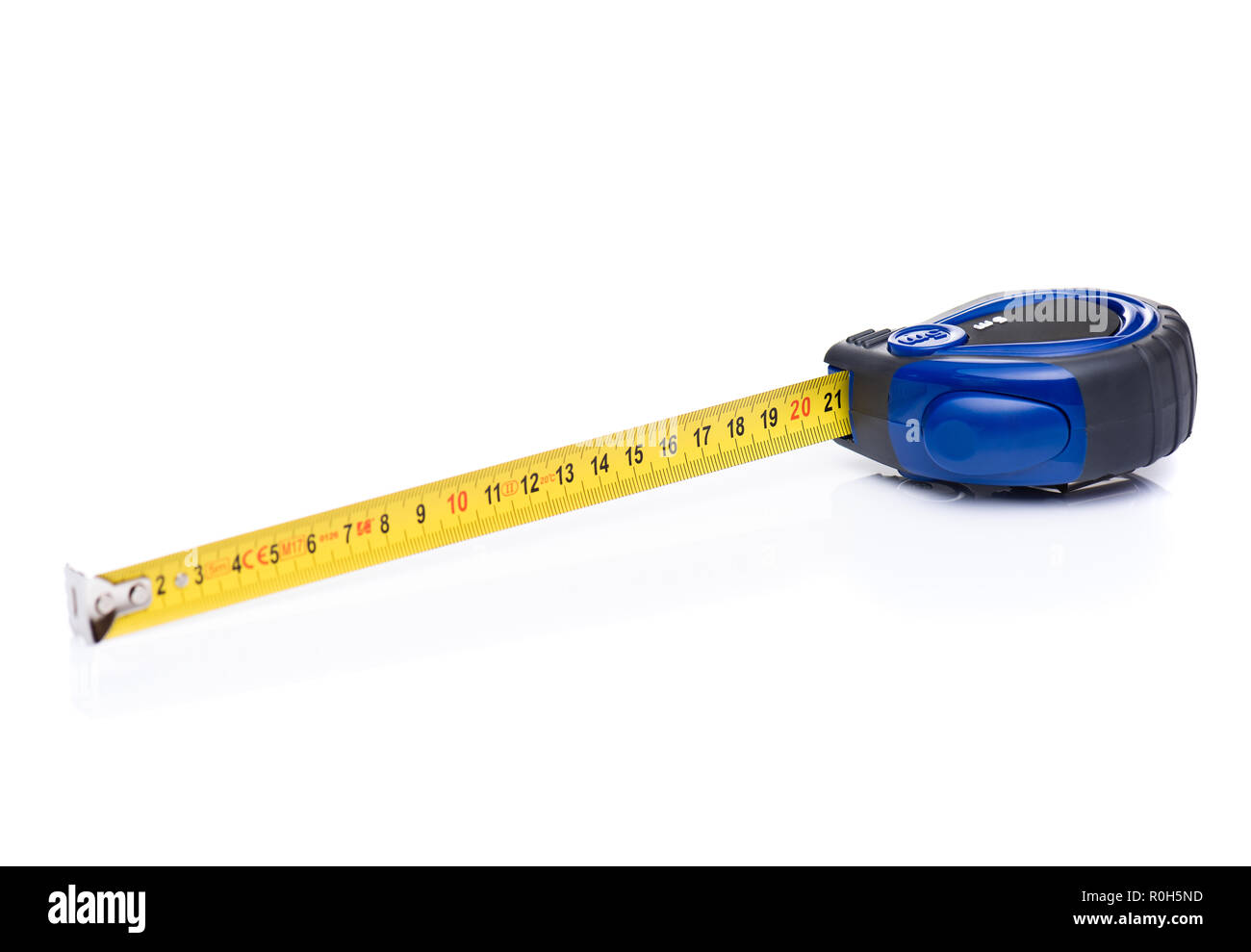 Black numbers on yellow measuring Cut Out Stock Images & Pictures - Alamy