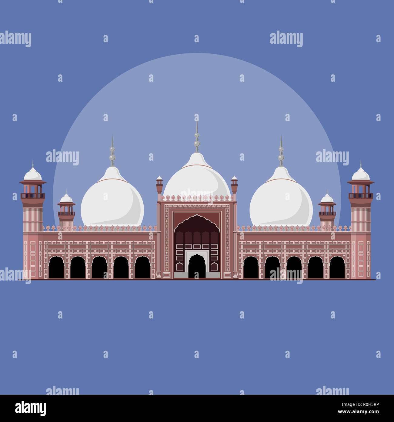 Badshahi Mosque - Landmark of Pakistan Stock Photo - Alamy