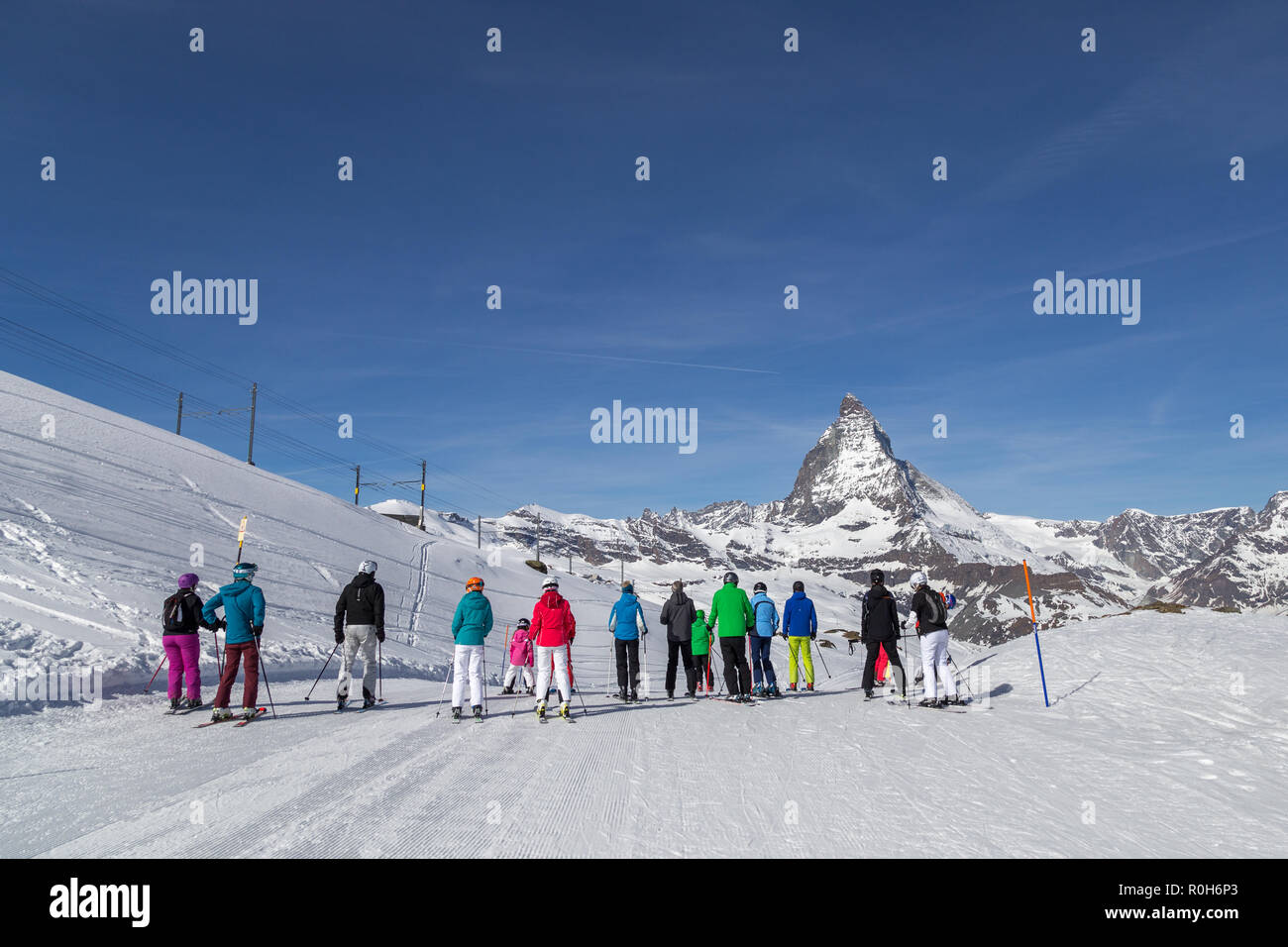 Matterhorn switzerland skiing hi-res stock photography and images - Alamy