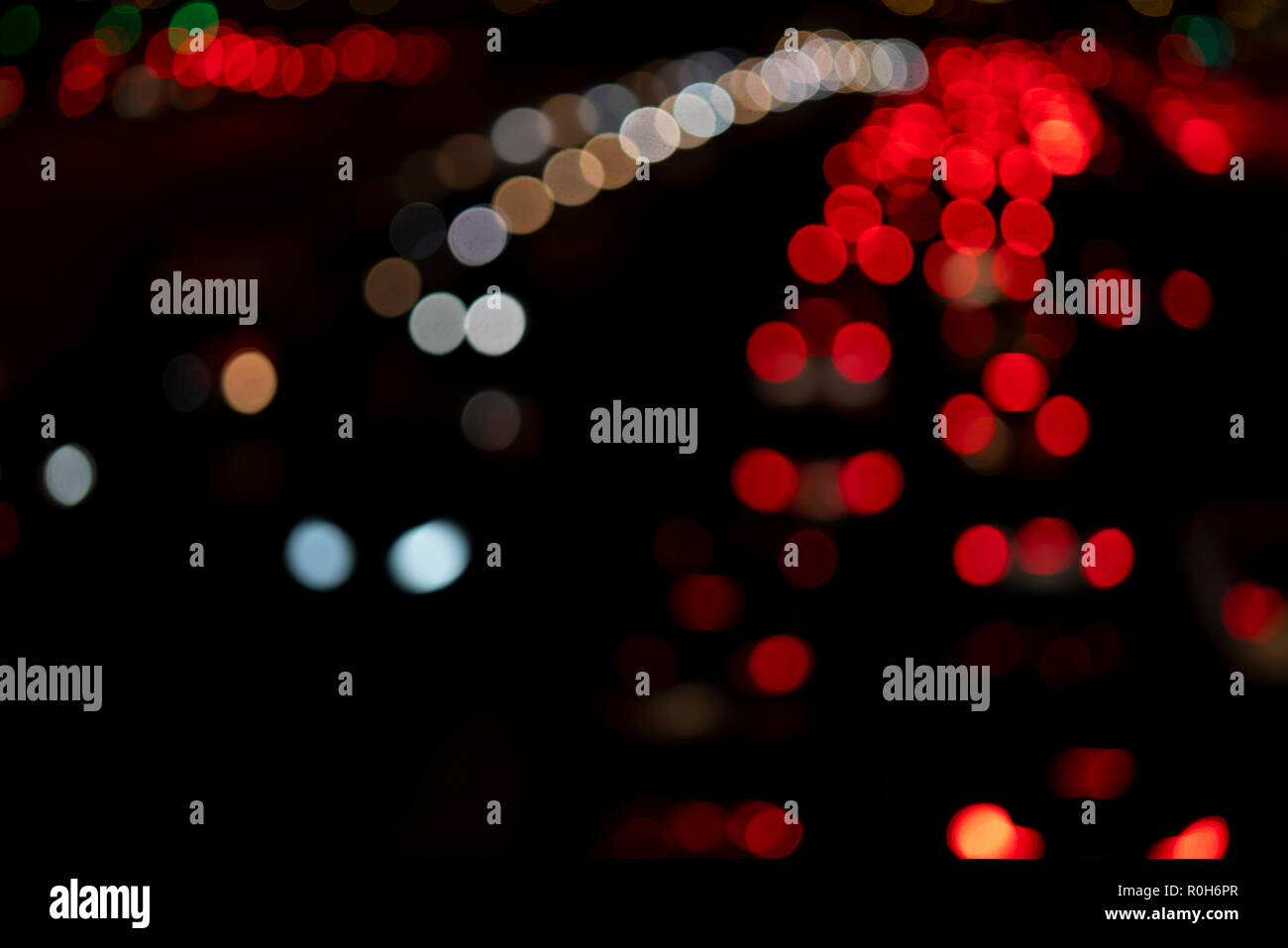 Round car lights soft focus Stock Photo - Alamy