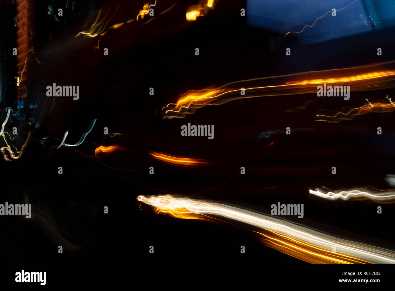 Light lines of car headlights Stock Photo - Alamy