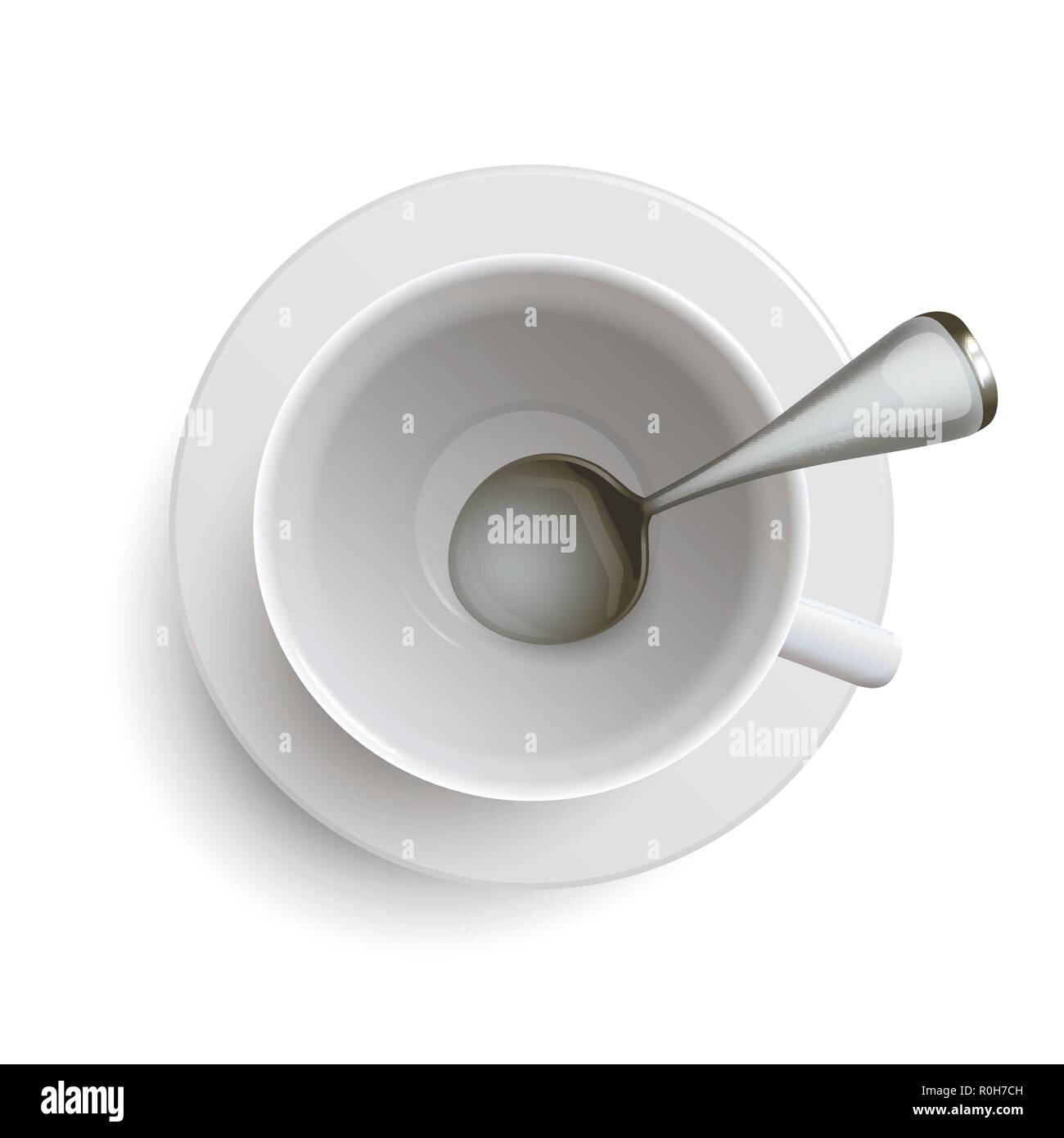 Top view on cup Stock Vector Images - Alamy