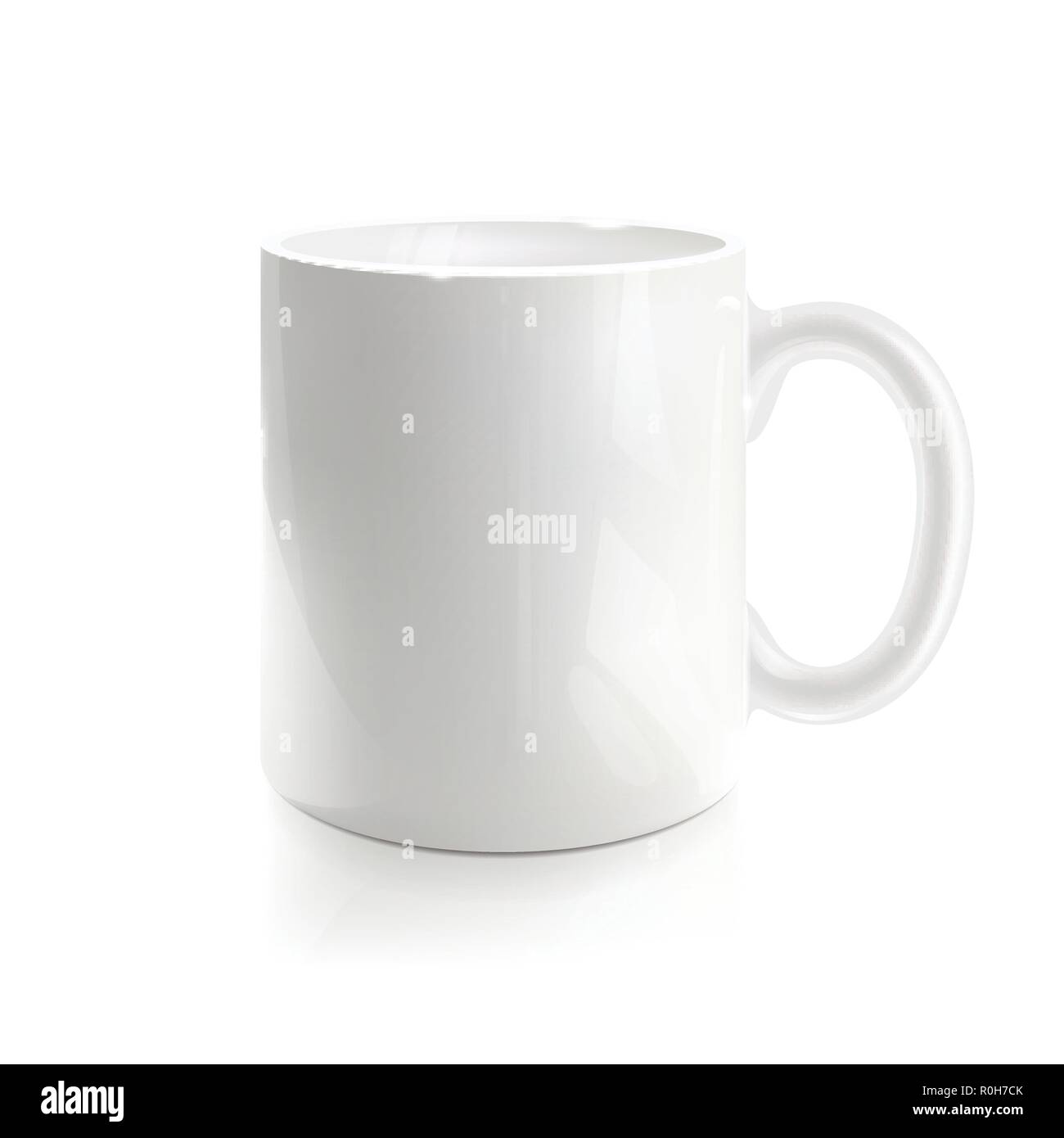 White empty cup on Stock Vector Images - Alamy