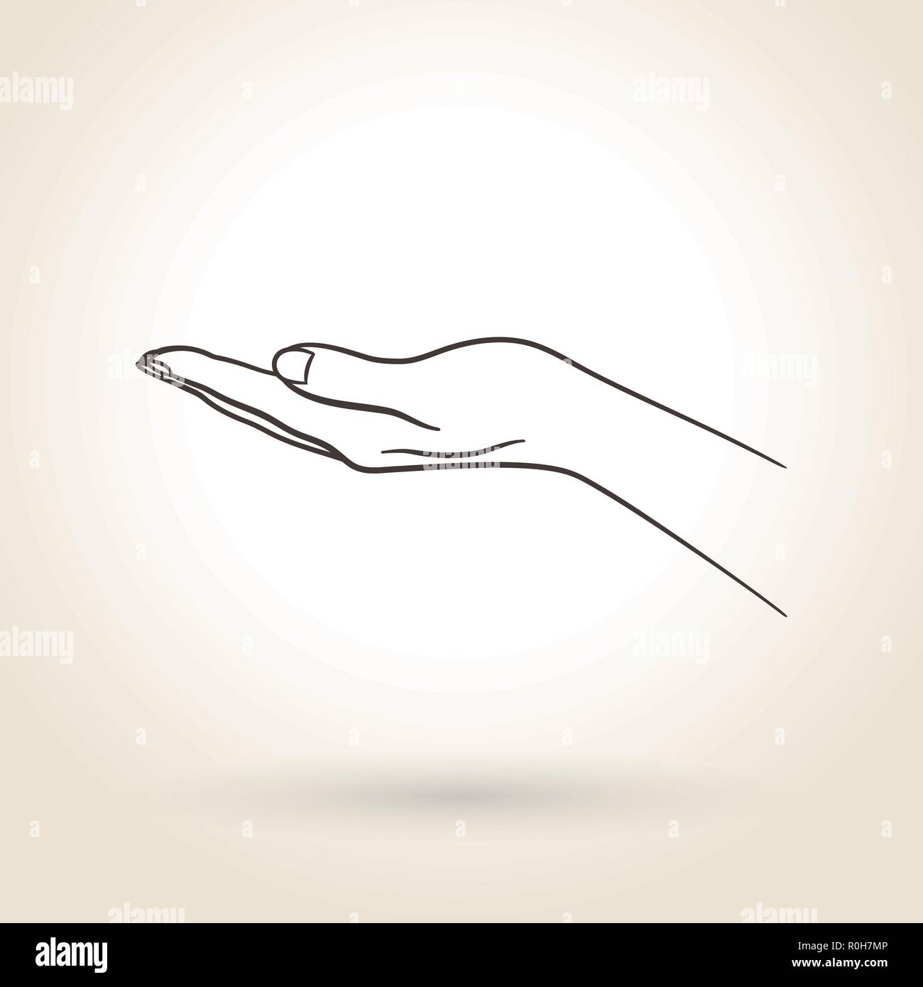 Begging on the Stock Vector Images - Alamy