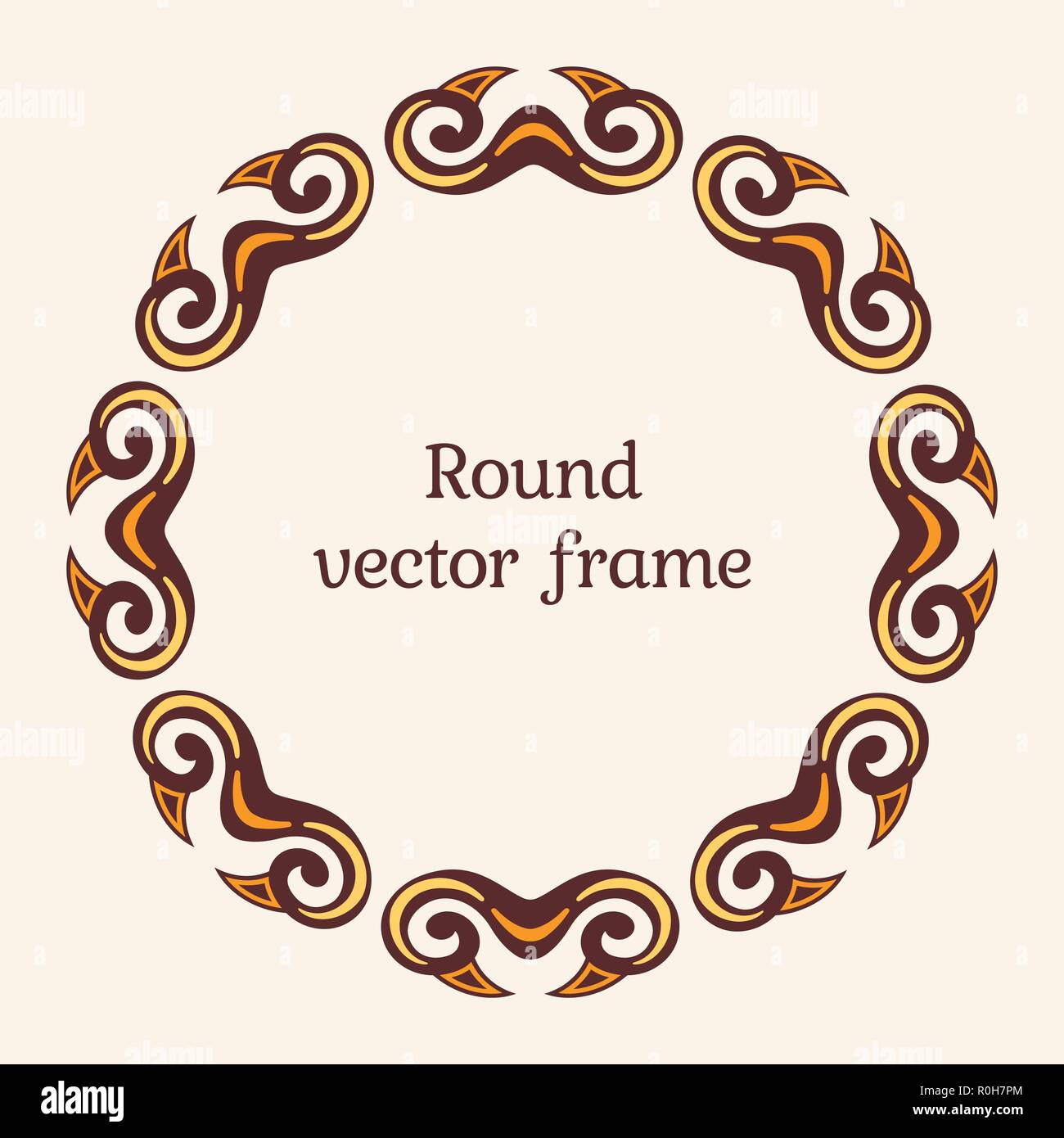 Curly borders vector vectors hi-res stock photography and images - Alamy
