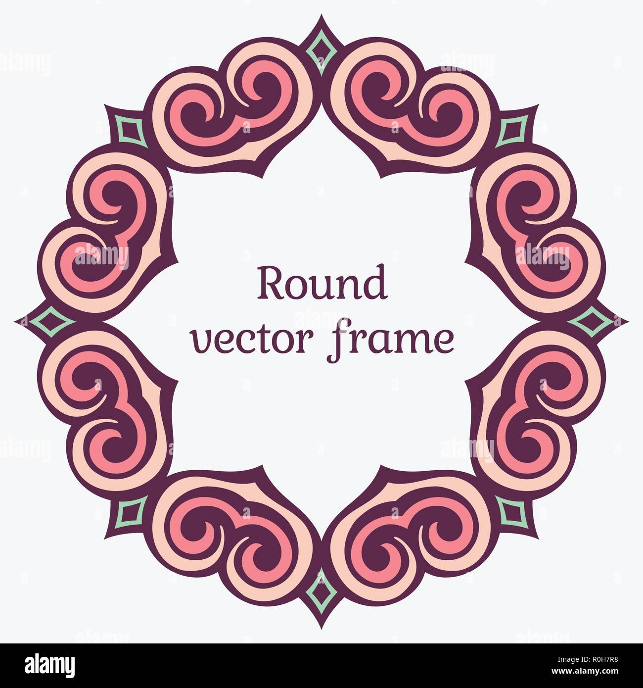Curly borders vector vectors hi-res stock photography and images - Alamy