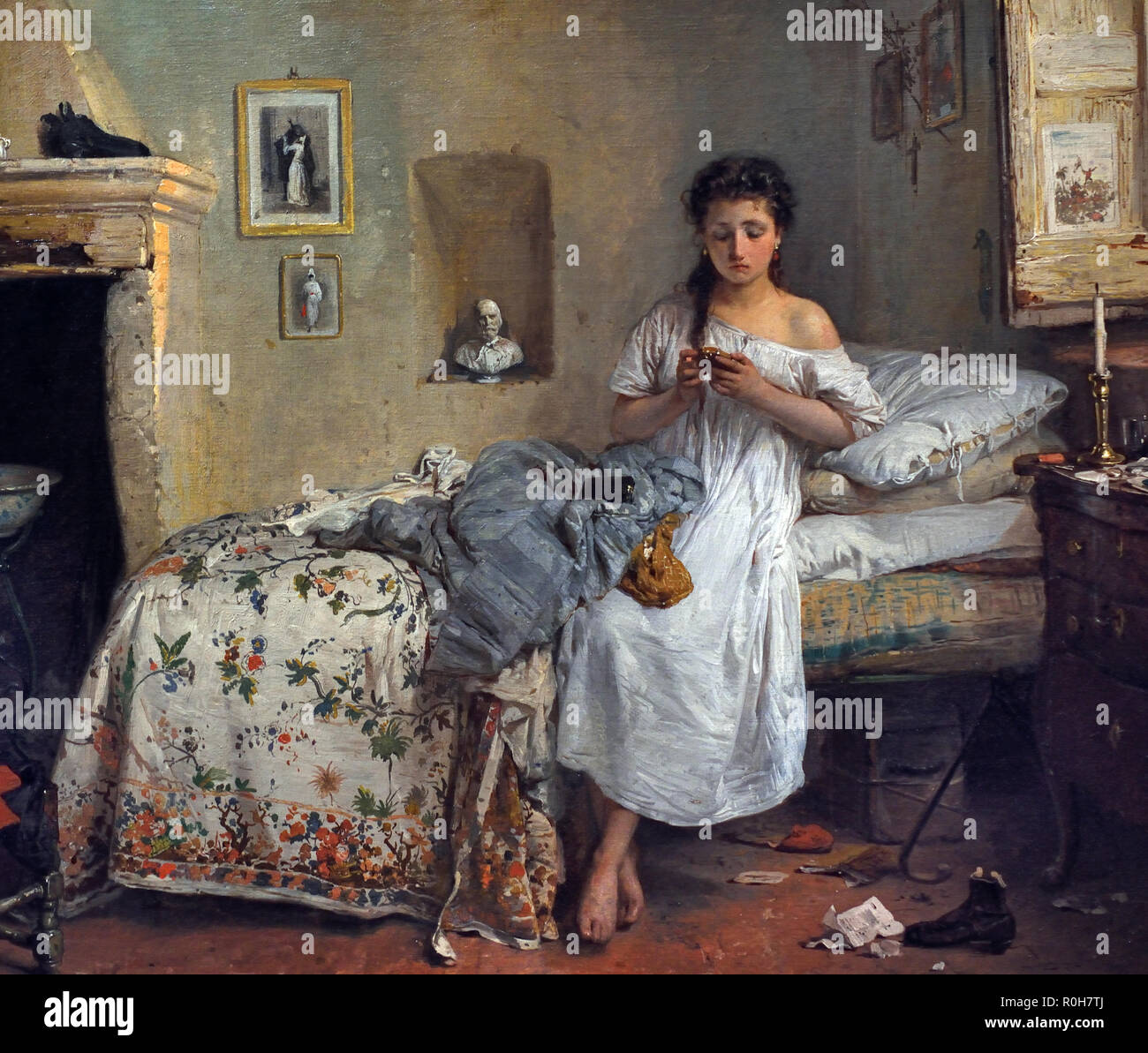 Sad presentiment 1862 by Girolamo Induno, 19th Century, Italy, Italian ...