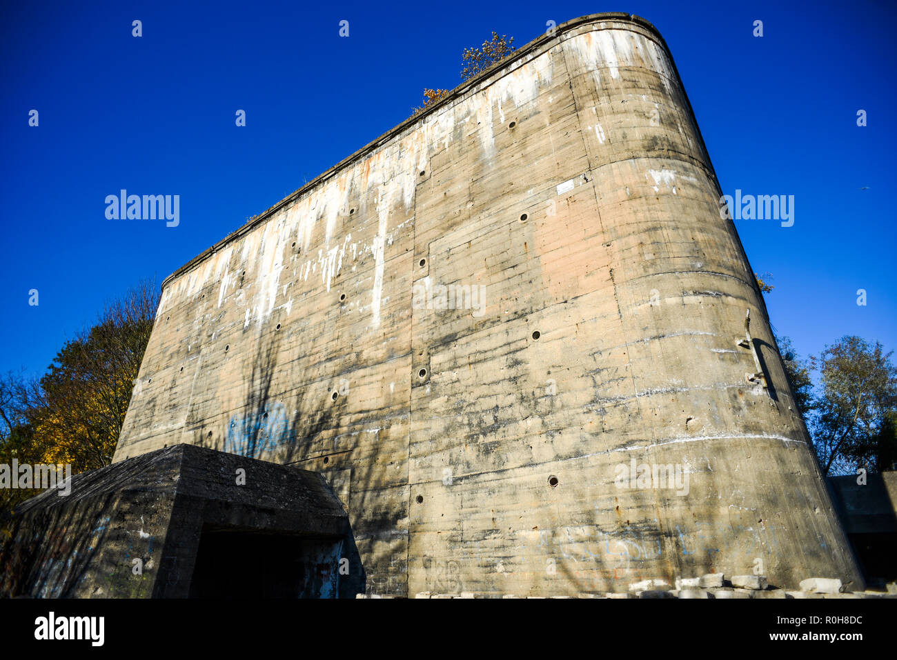 An old German bunker from the time of the Second World War Stock Photo ...
