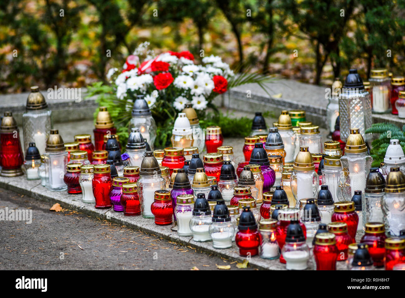 Cemetery Poland Candle Stock Photos & Cemetery Poland Candle Stock ...