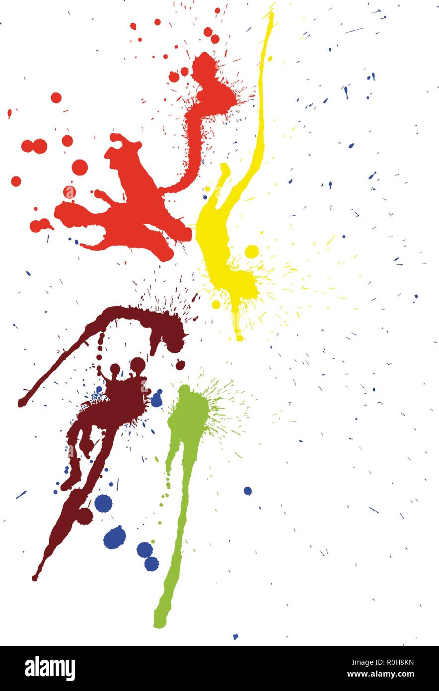 Grunge pattern. Color on white. Vector illustration Stock Vector Image ...