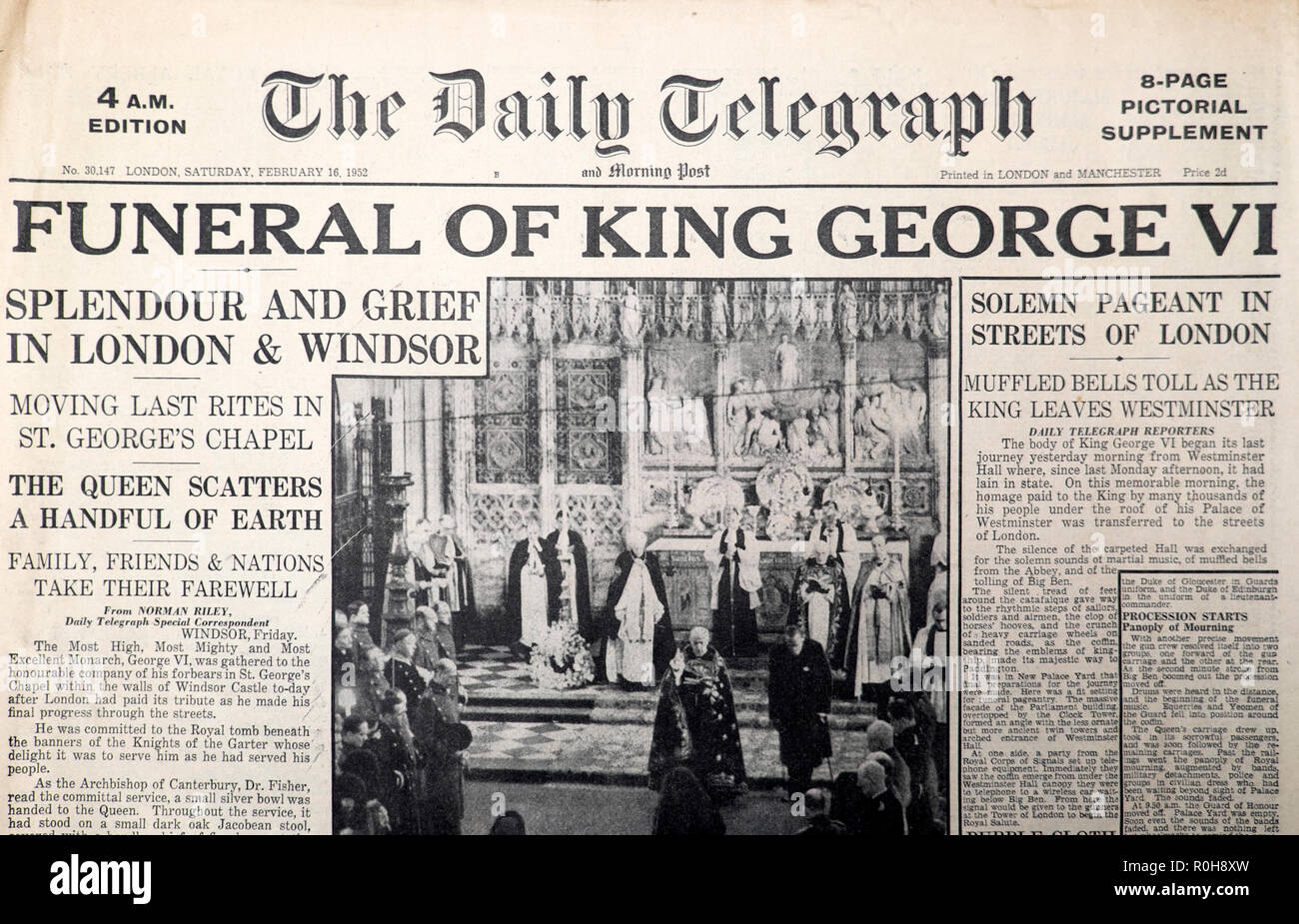 George Vi Funeral 1952 High Resolution Stock Photography and Images - Alamy