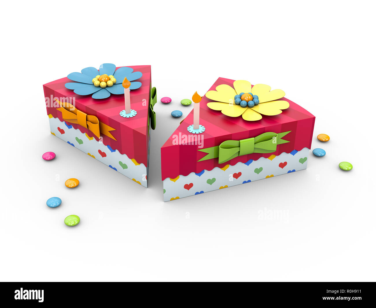 3d cake template Cut Out Stock Images & Pictures - Alamy