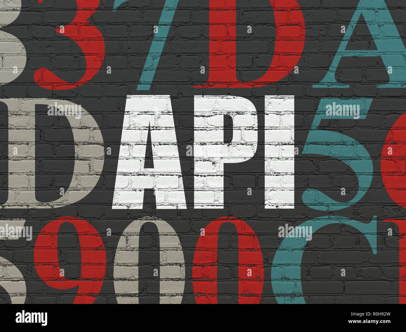 Software concept: word Api on wall background Stock Photo - Alamy