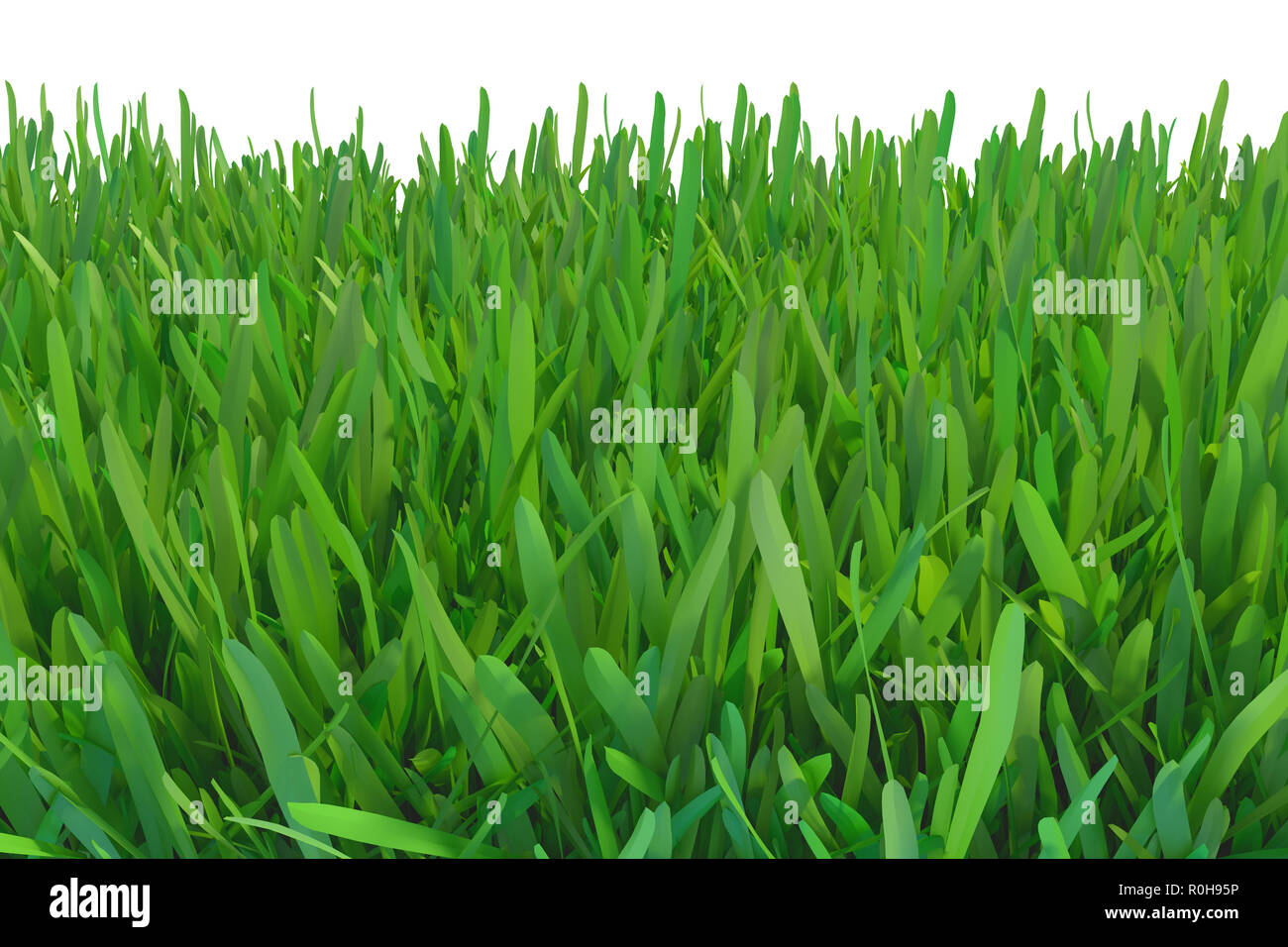 Green grass nature. plants lawn. 3d rendering natural background Stock ...