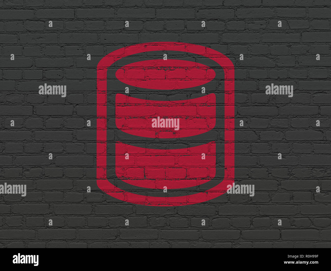Database concept: word Database on wall background Stock Photo - Alamy