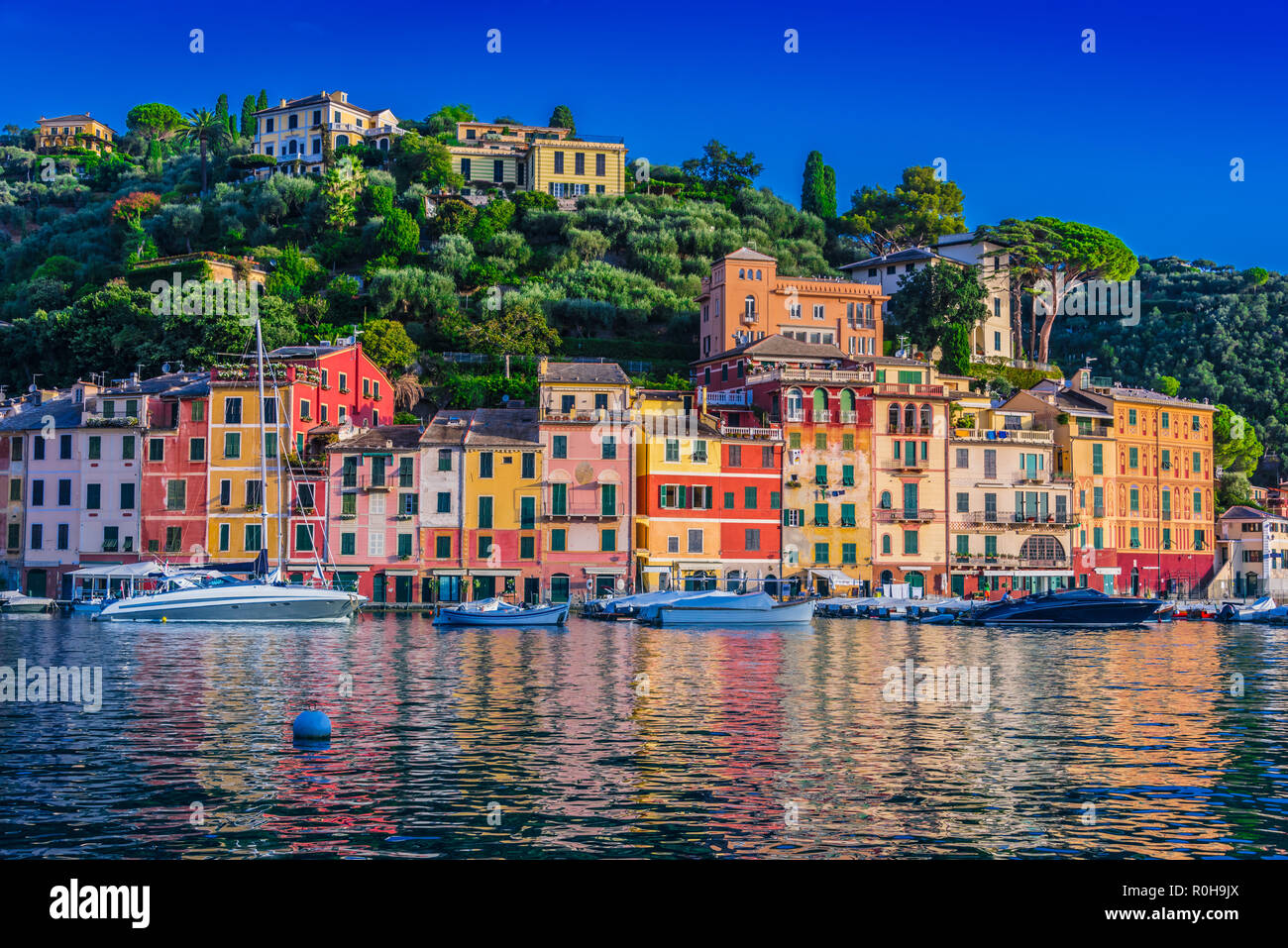 Picturesque fishing village and holiday resort Portofino in the ...