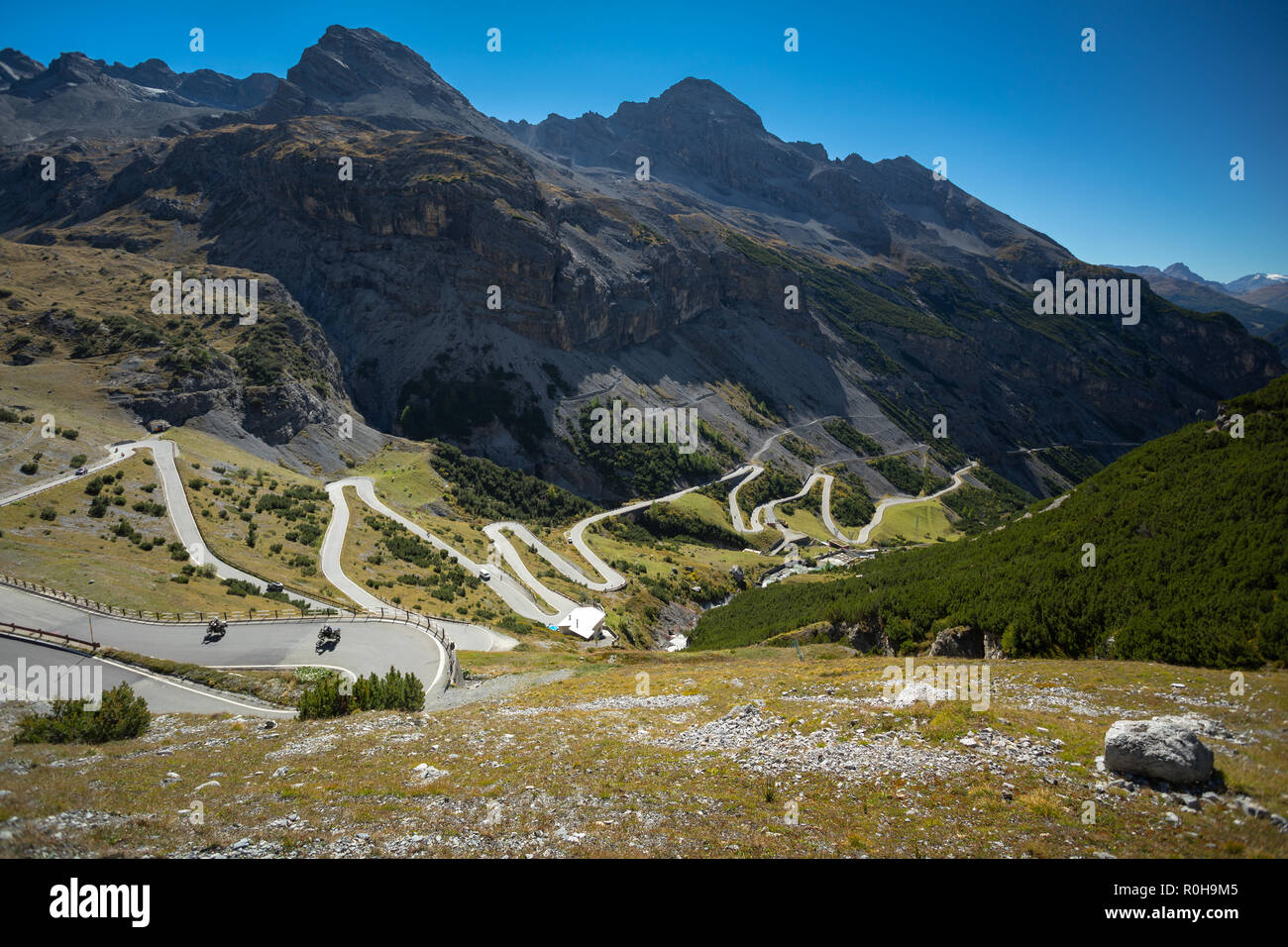 Passo dello Stelvio, the highest paved mountain pass in the Eastern ...