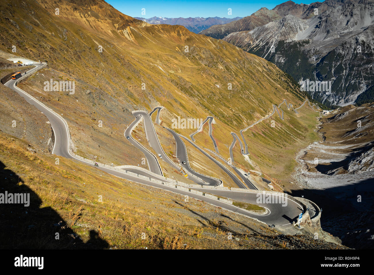 Passo dello Stelvio, the highest paved mountain pass in the Eastern ...