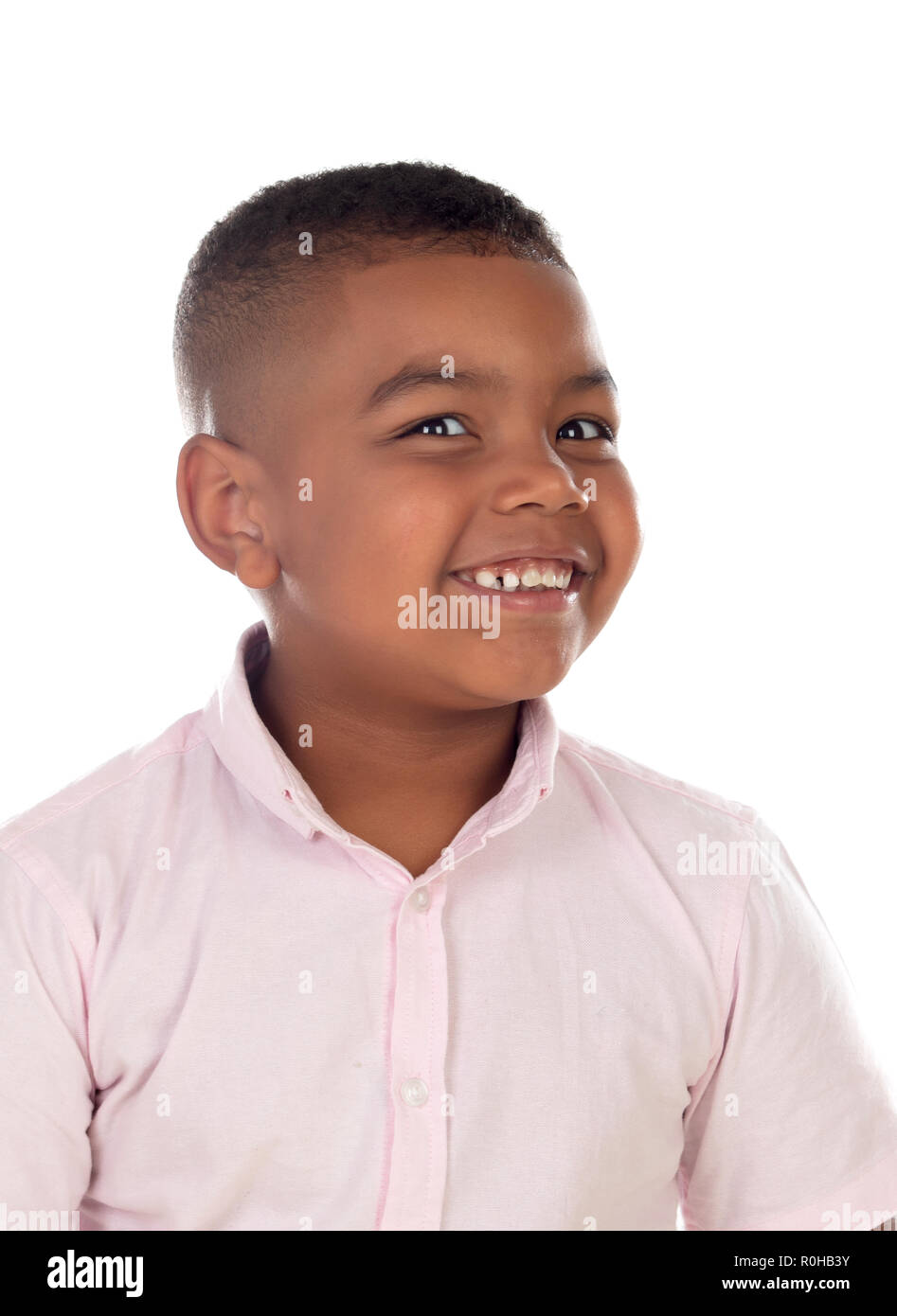 Portrait of a beautiful child isolated on a white background Stock ...
