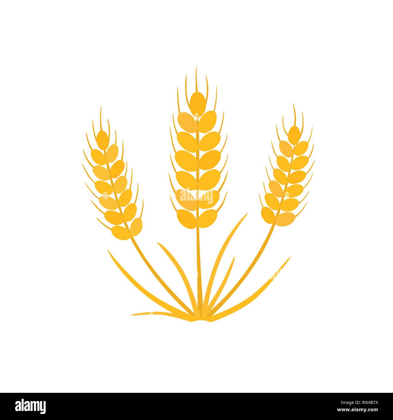 Wheat Symbol Vector