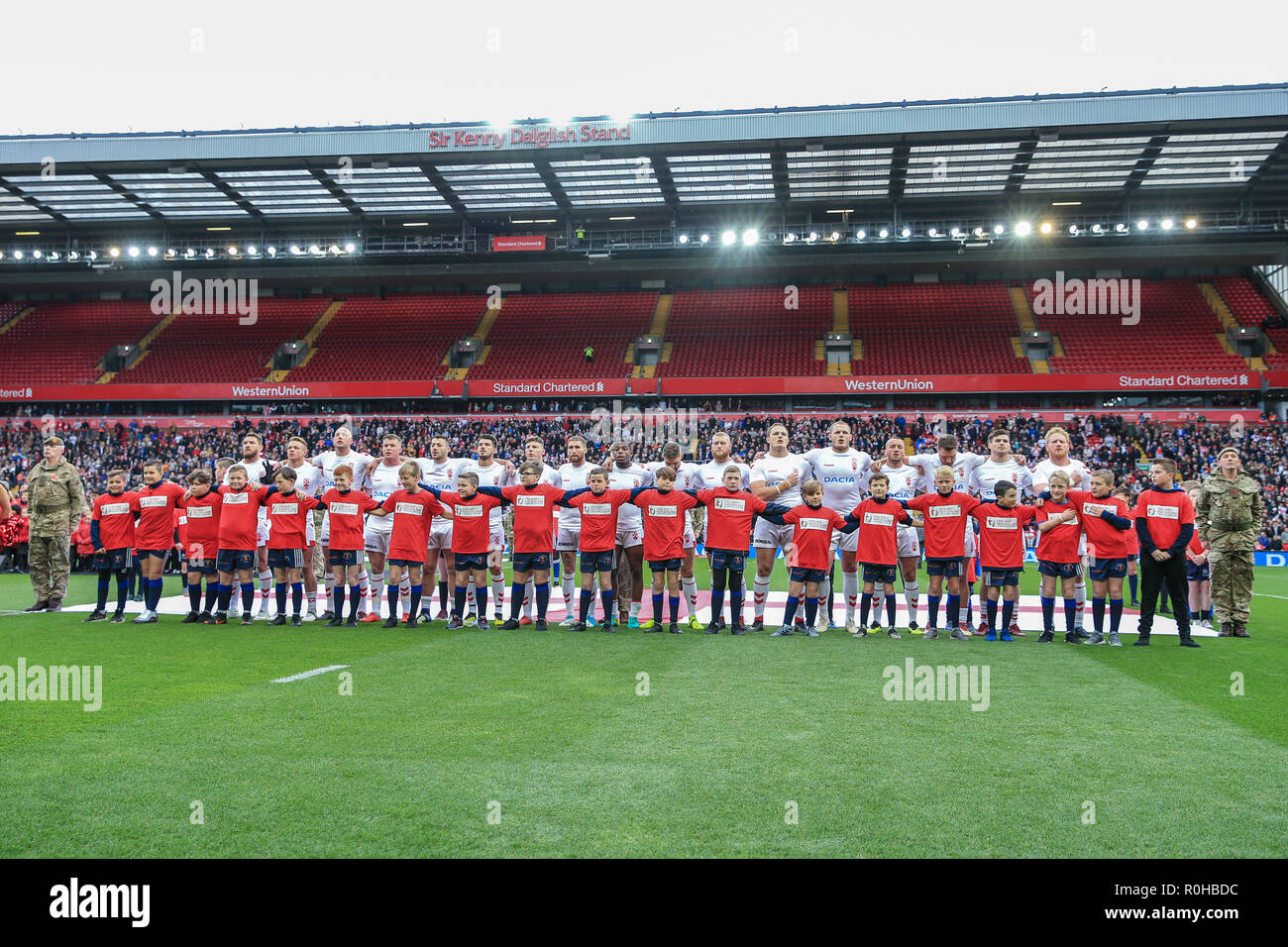 England rugby line up hi-res stock photography and images - Alamy