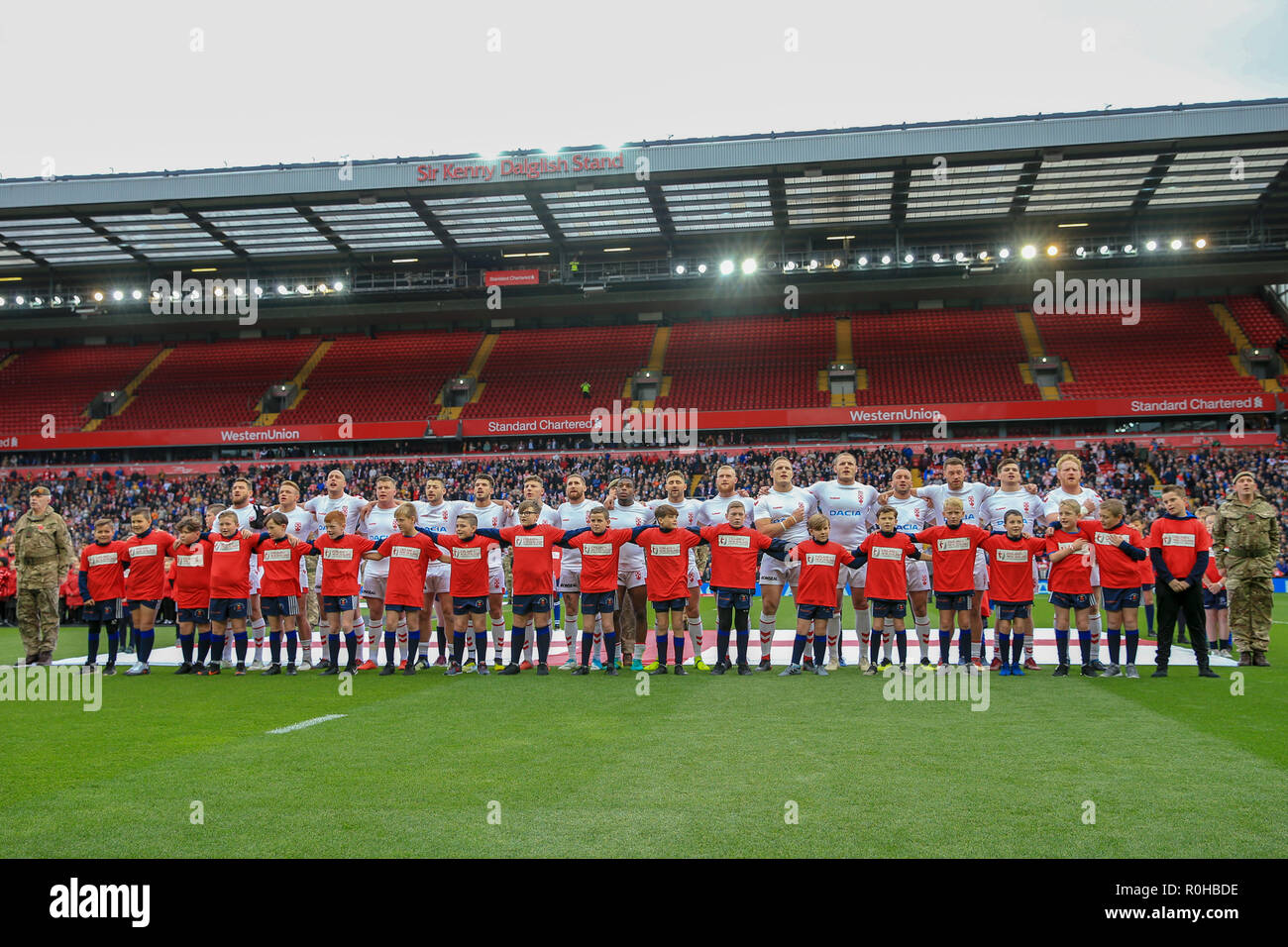 England rugby line up hi-res stock photography and images - Alamy
