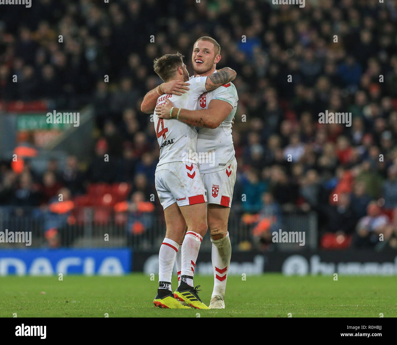 4th November, Anfield, Liverpool, England ; Rugby League International ...