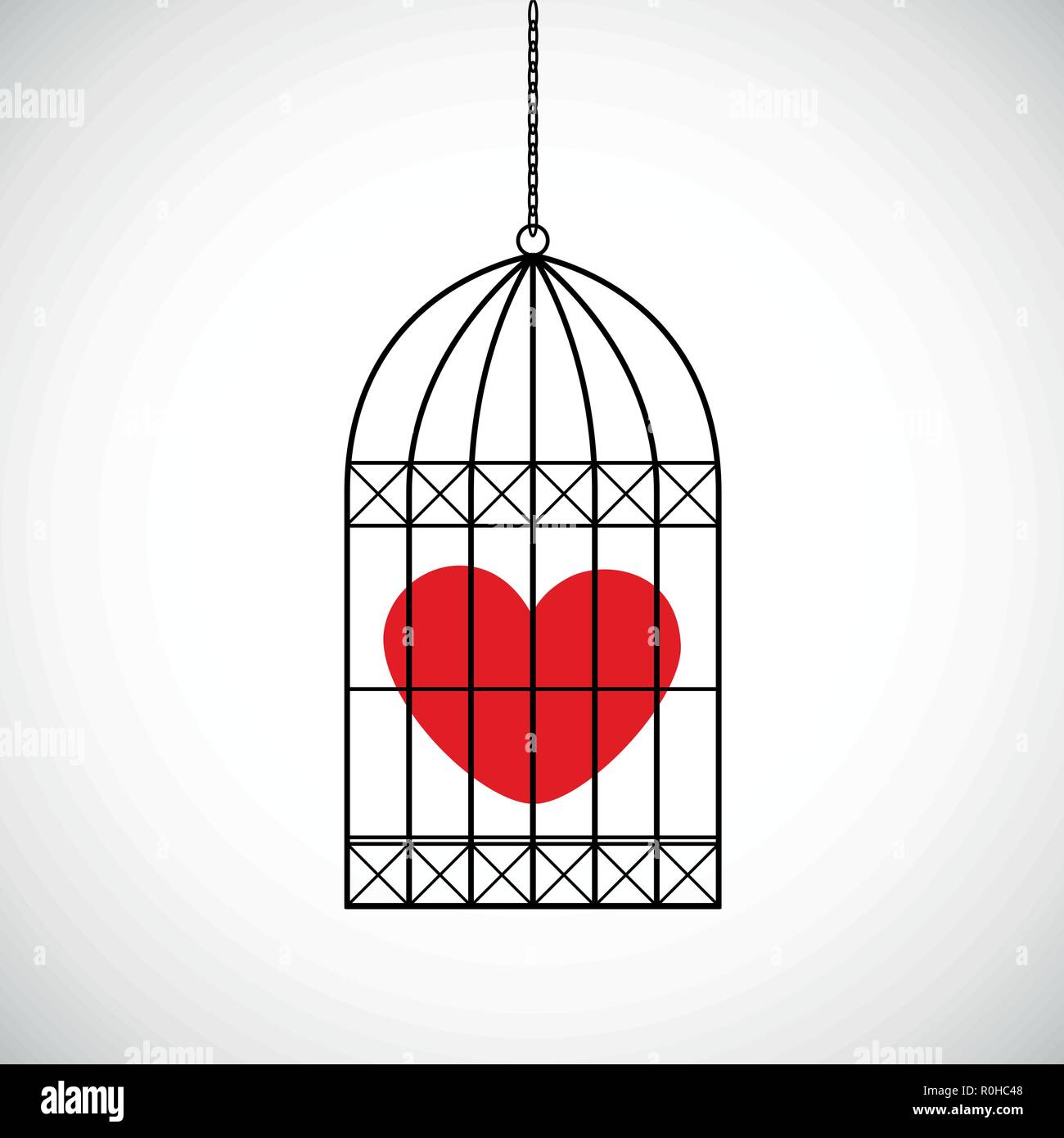 Cage vector hi-res stock photography and images - Alamy