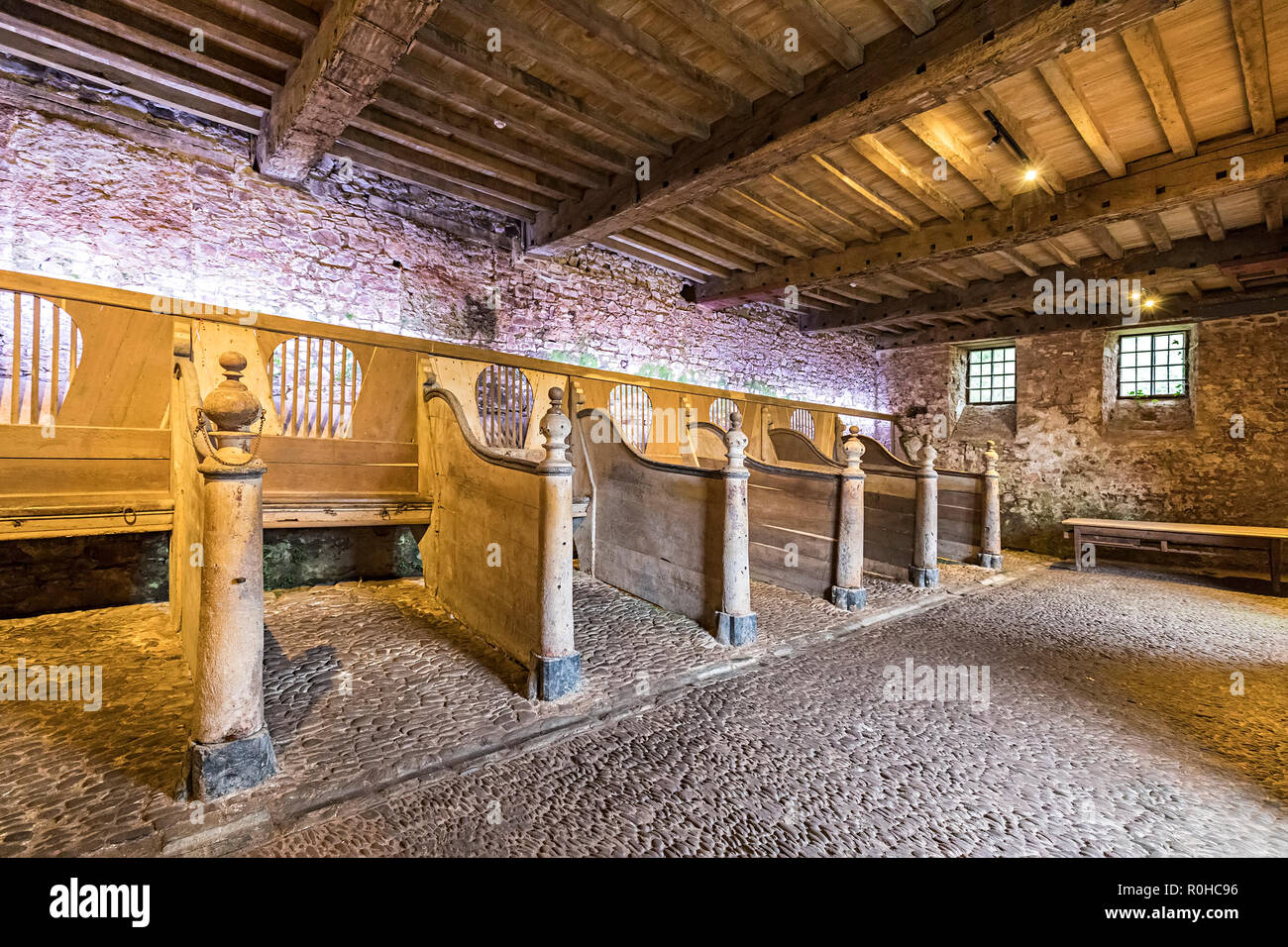 Stables, Dunster Castle, Dunster, Somerset, UK Stock Photo - Alamy