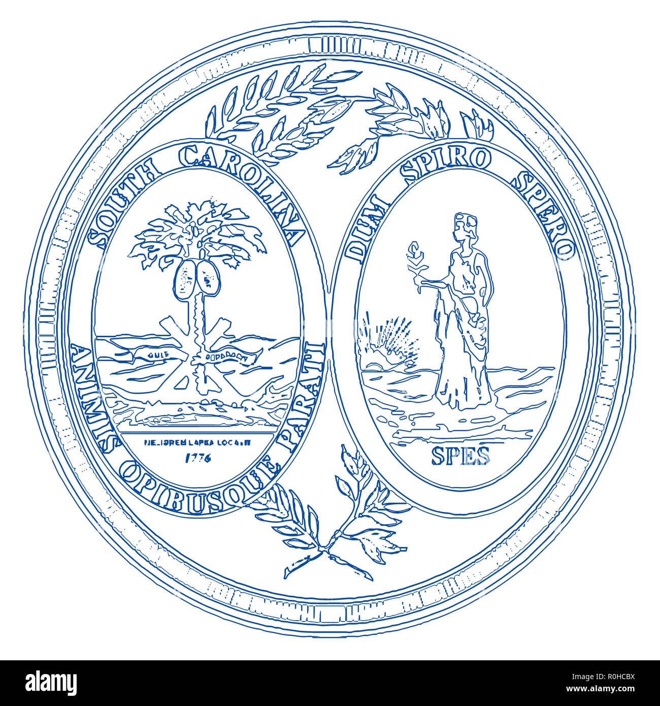 South carolina state seal hi-res stock photography and images - Alamy