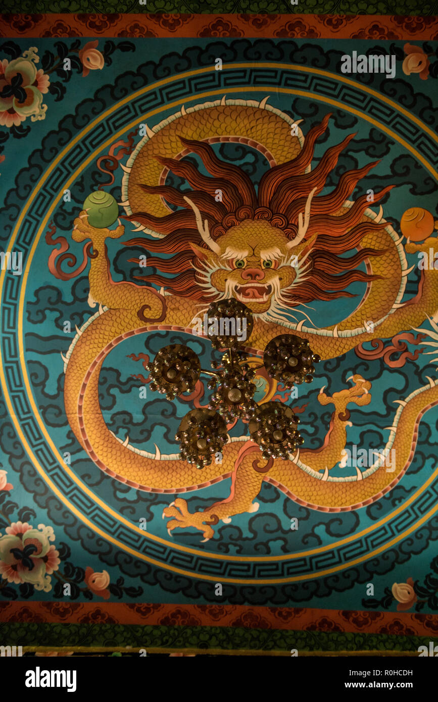 Painting inside temple Boudhanath , Kathmandu Nepal Stock Photo - Alamy