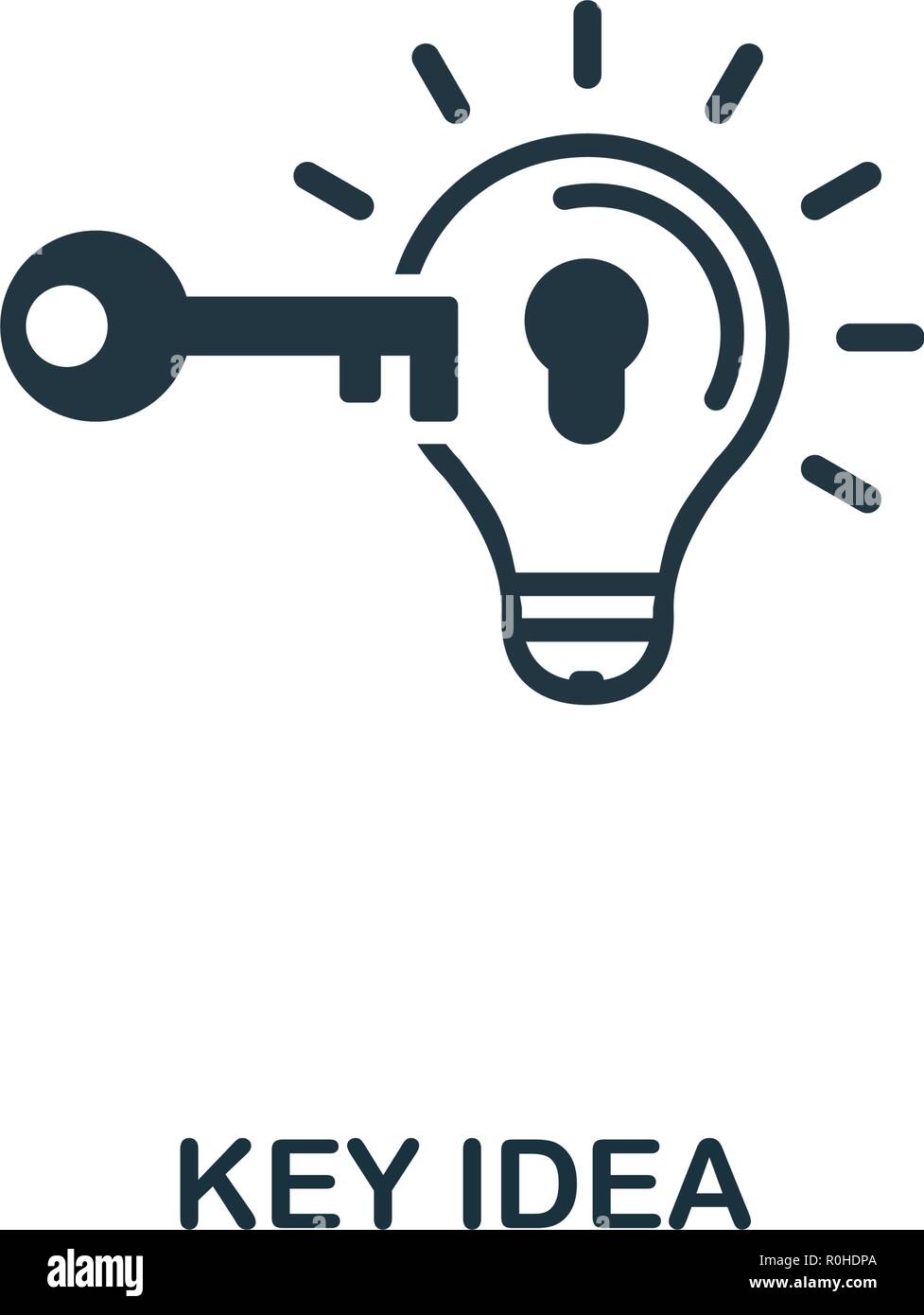 Key Idea Icon Premium Style Design From Advertising Collection Ux And Ui Pixel Perfect Key