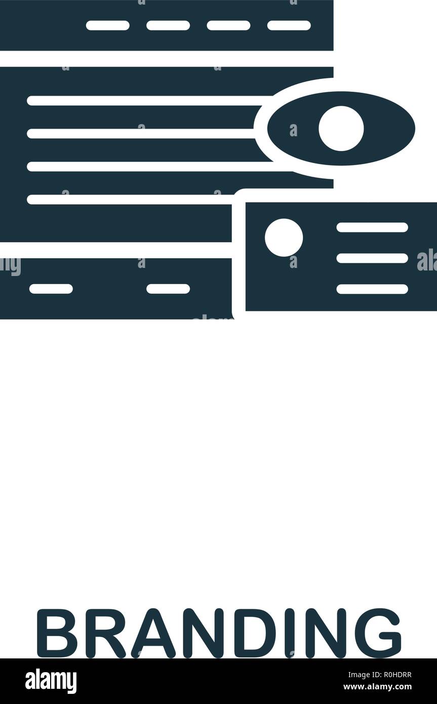 Branding icon. Premium style design from advertising collection. UX and ...