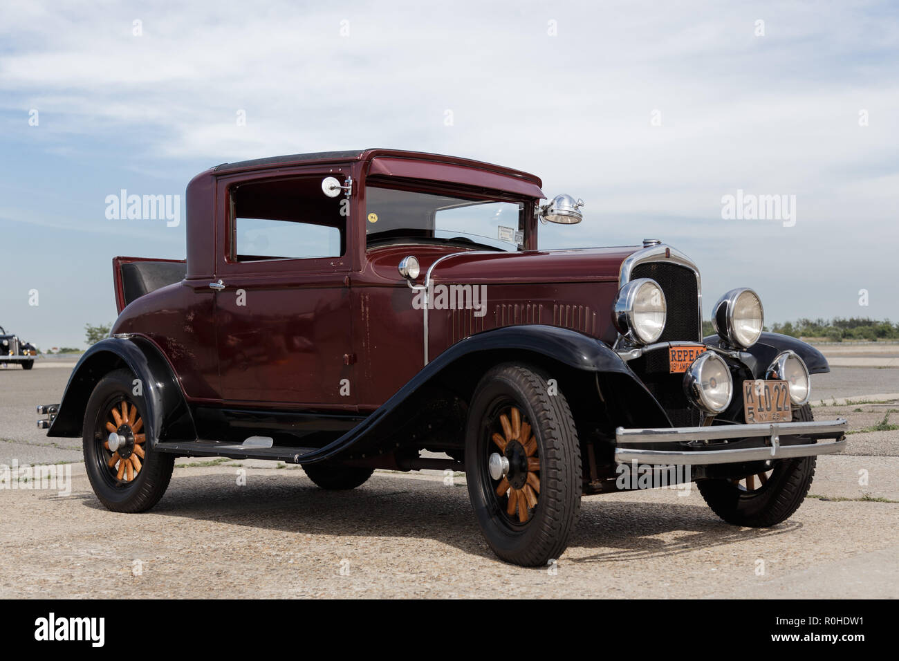 Maroon 1929 DeSoto K Coupe Stock Photo - Alamy