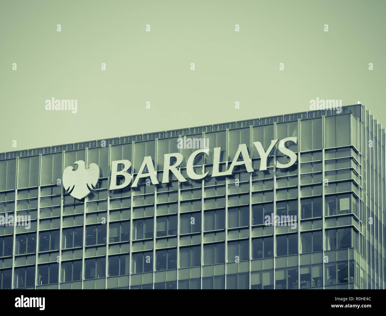 Barclays Building, Canary Wharf, London, Docklands, London, England, UK ...