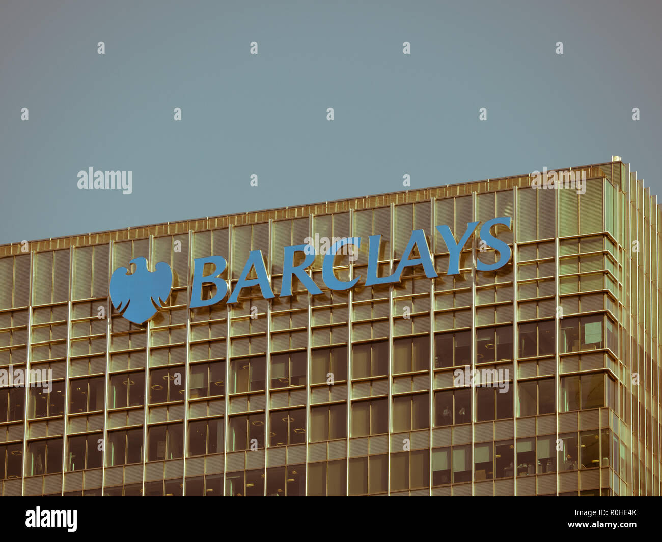 Barclays Building, Canary Wharf, London, Docklands, London, England, UK ...
