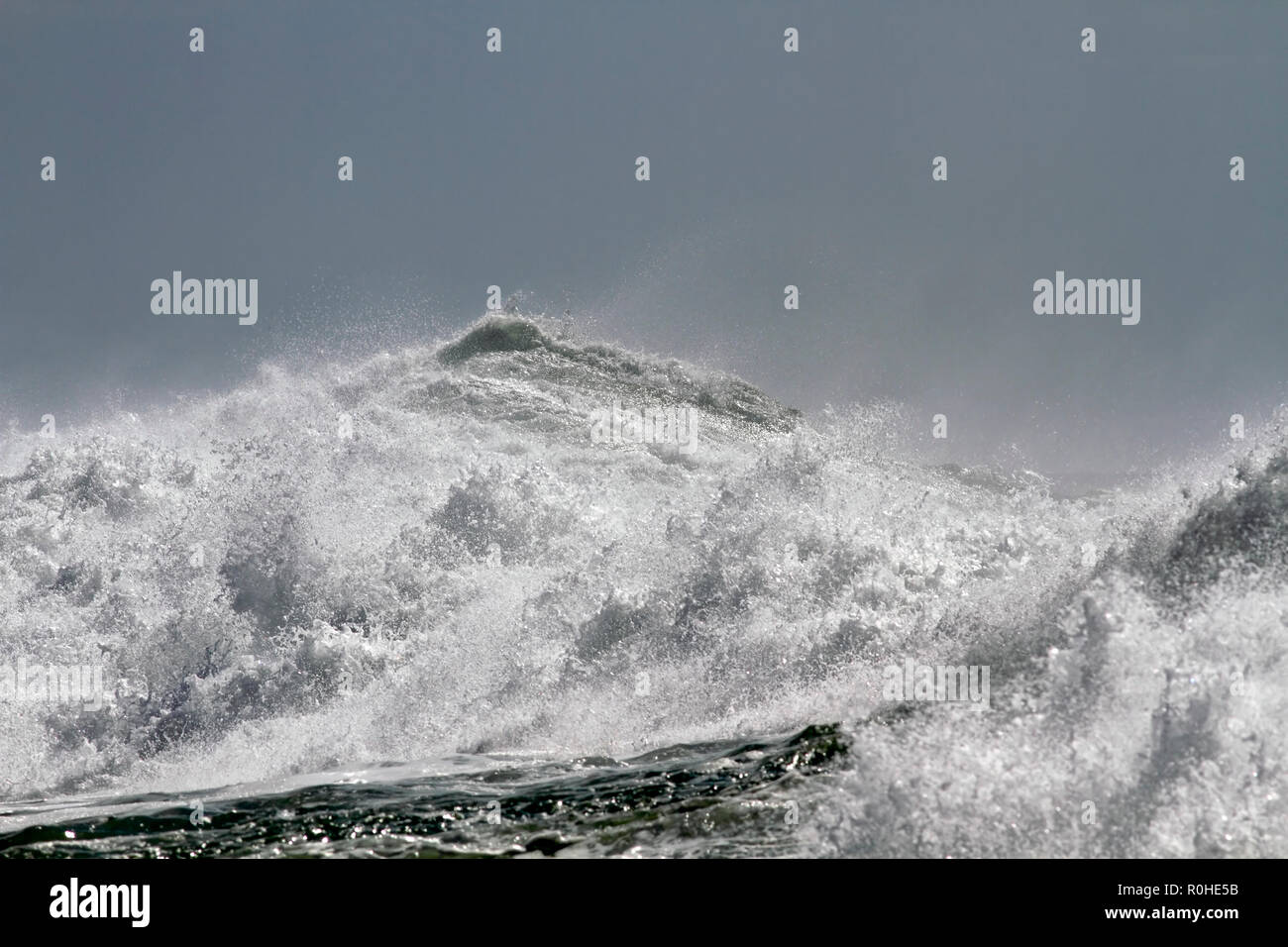 Big green ocean stormy wave hi-res stock photography and images - Alamy