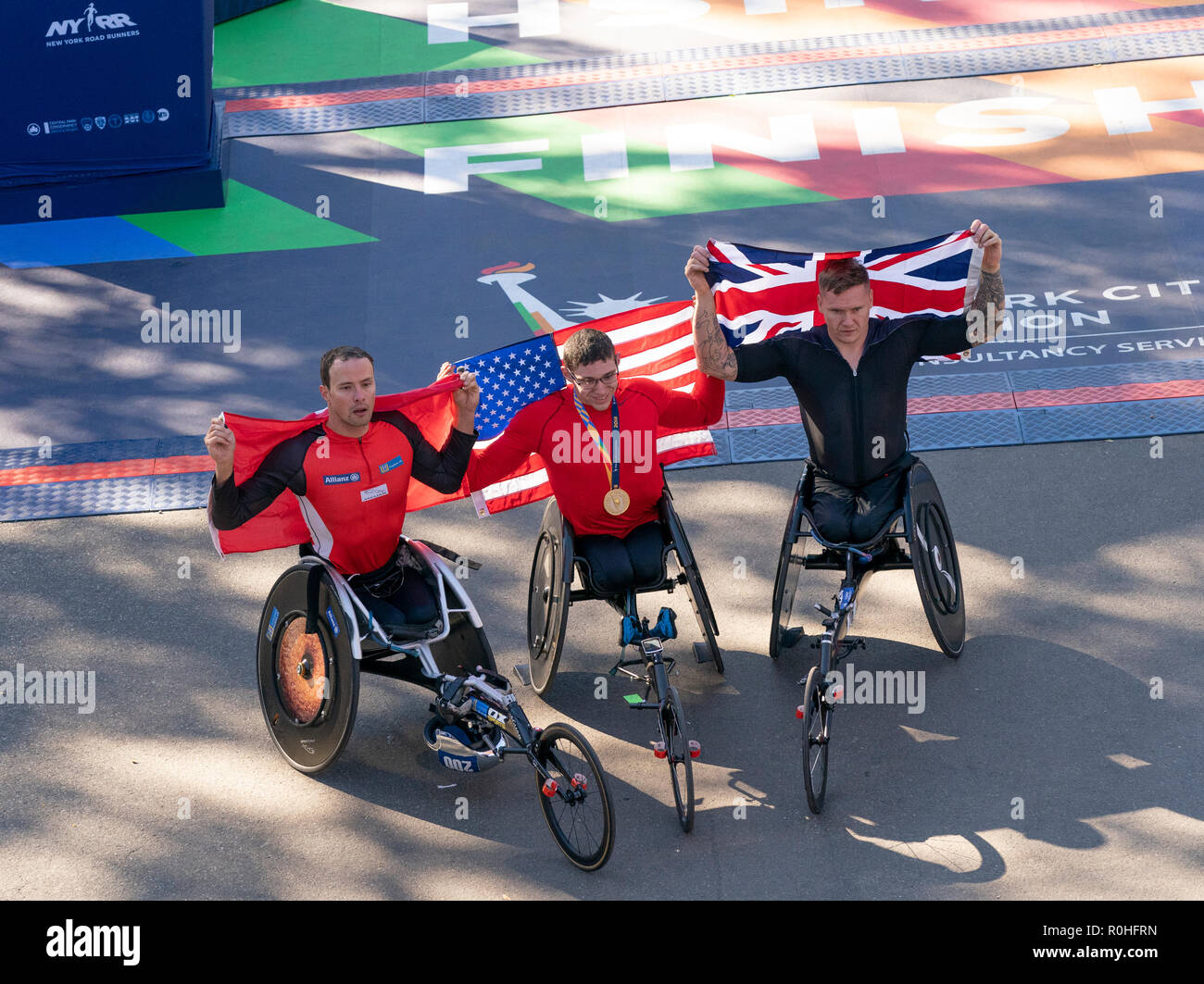 New York, NY - November 4, 2018: Marcel Hug of Switzerland, Daniel ...