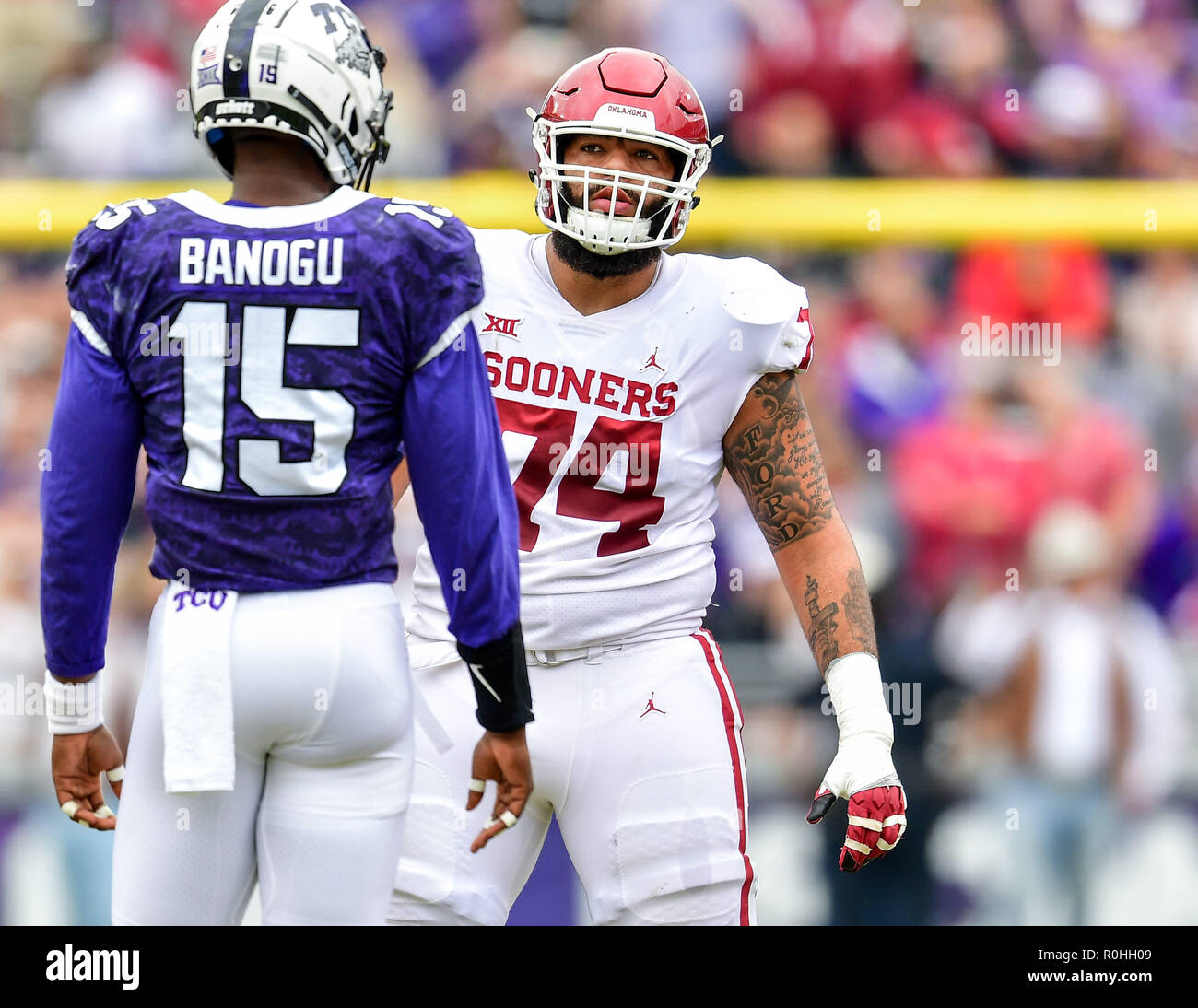 Oklahoma Sooners offensive lineman Cody Ford (74).during the Oklahoma ...