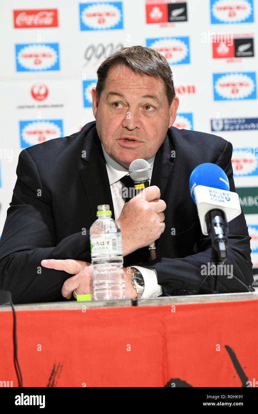 New Zealand'S Head coach Steve Hansen attends a news conference after ...
