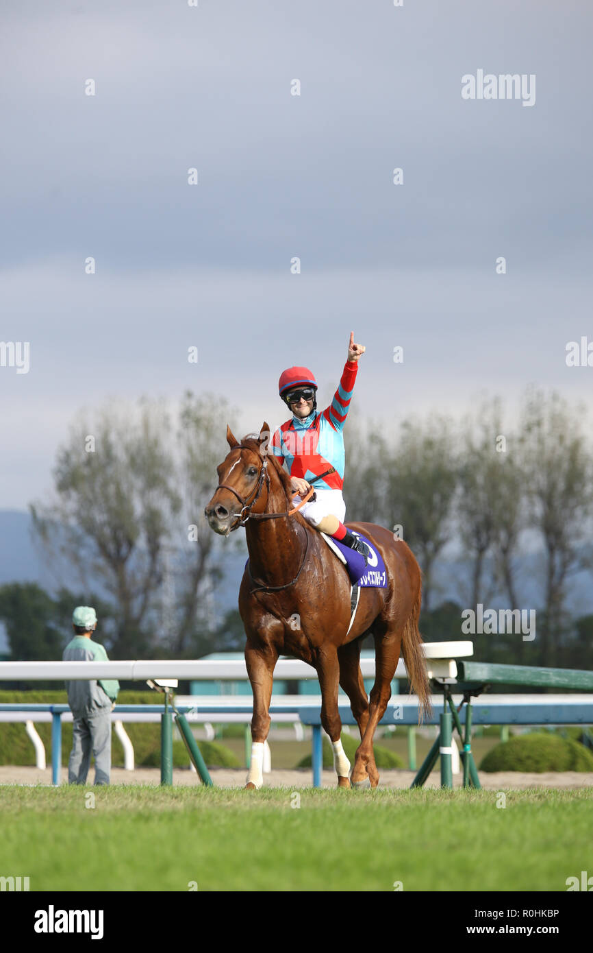 Kyoto, Japan. 4th Nov, 2018. Graceful Leap ( Christophe Lemaire) Horse ...
