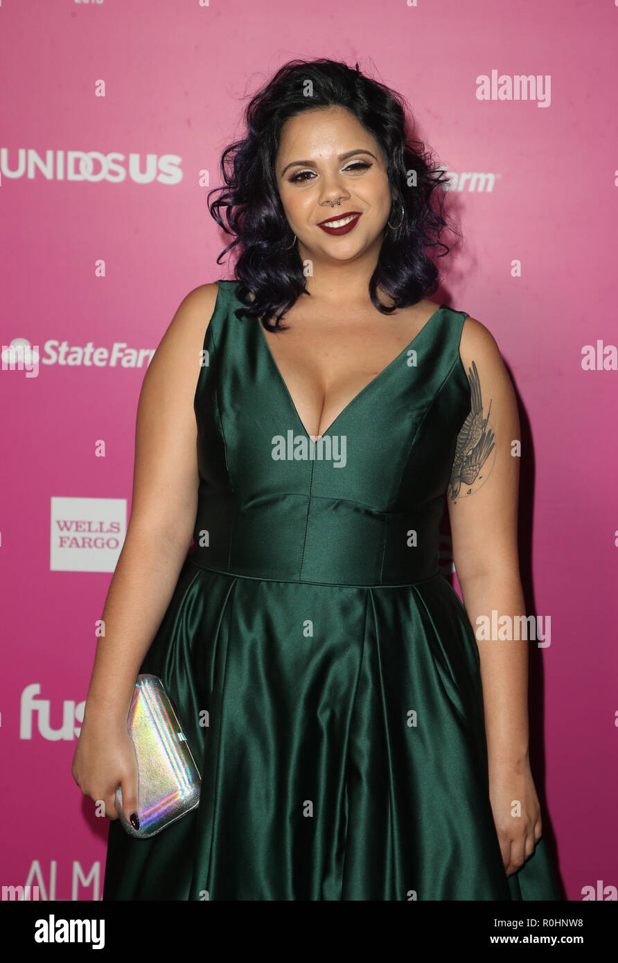 LOS ANGELES, CA - NOVEMBER 4: Samantha Fuentes at The 2018 Alma Awards ...