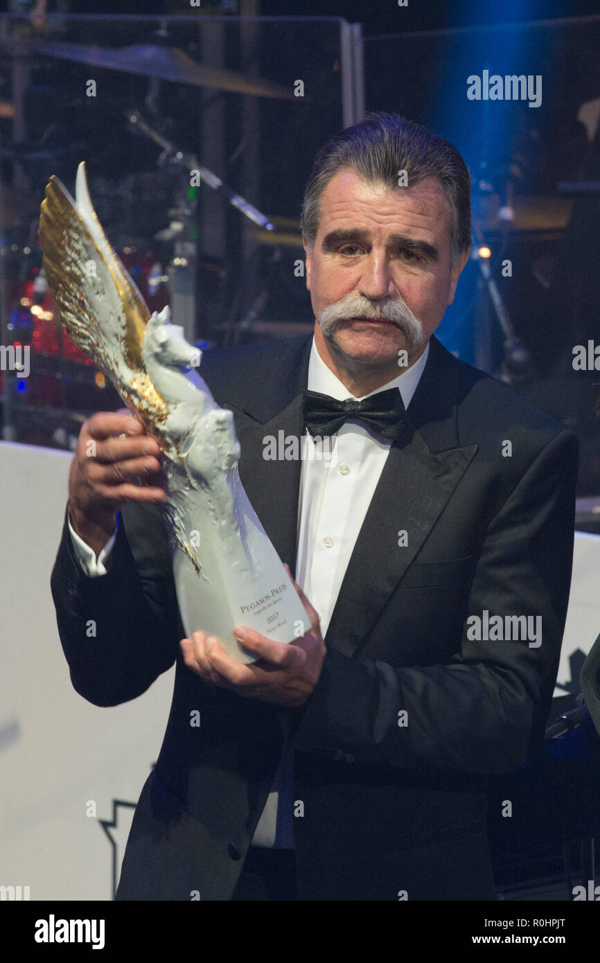 Heiner BRAND, former handball Bundescoach, receives the Pegasos Prize ...