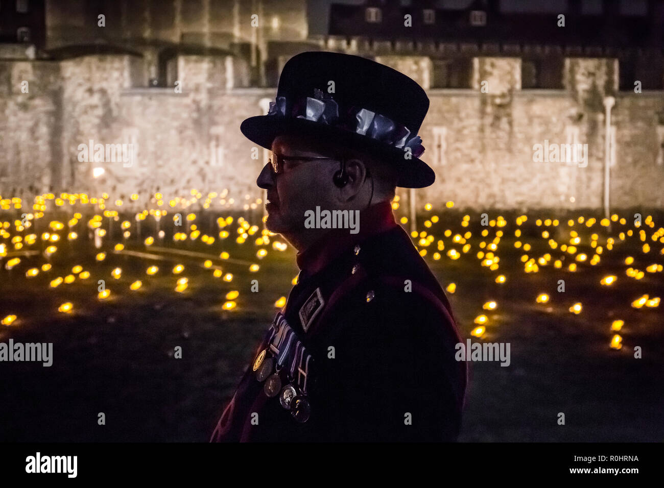 London, UK. 4th Nov 2018. Beyond the Deepening Shadow: Tower of London ...