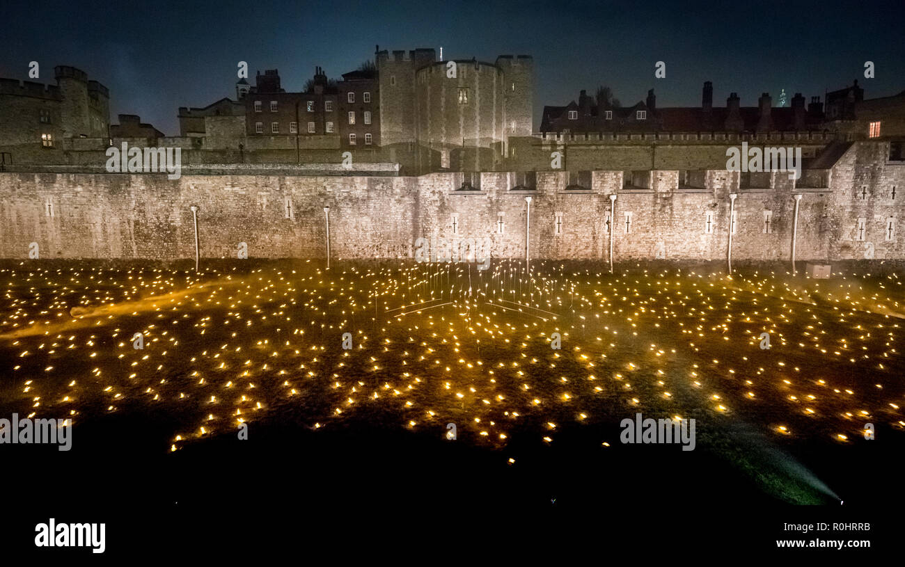 London, UK. 4th Nov 2018. Beyond the Deepening Shadow: Tower of London ...