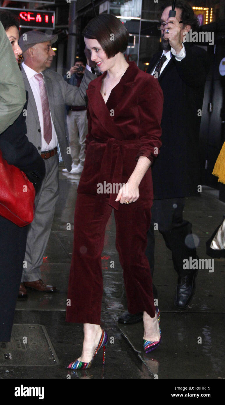 New York, NY, USA. 5th Nov, 2018. Claire Foy at Good Morning America to ...