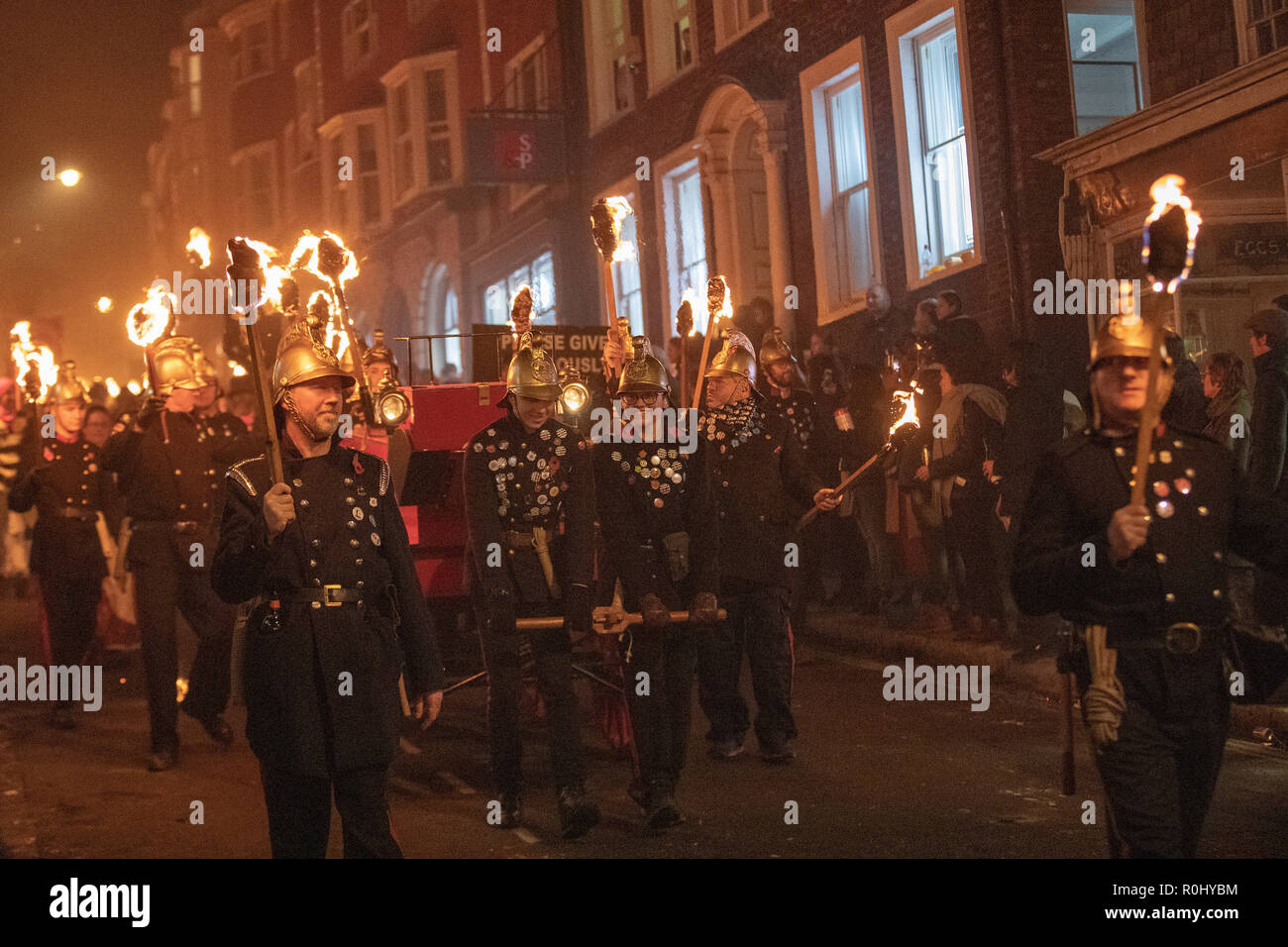 Lewes, England. 5th November 2018,Lewes Bonfire Night is the biggest ...