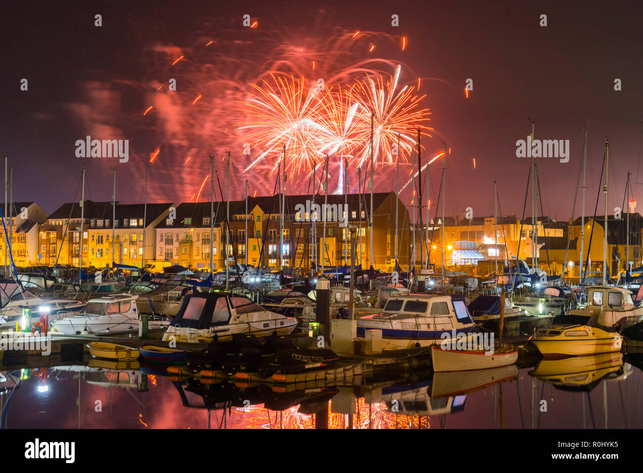 Weymouth Harbour Night High Resolution Stock Photography and Images - Alamy