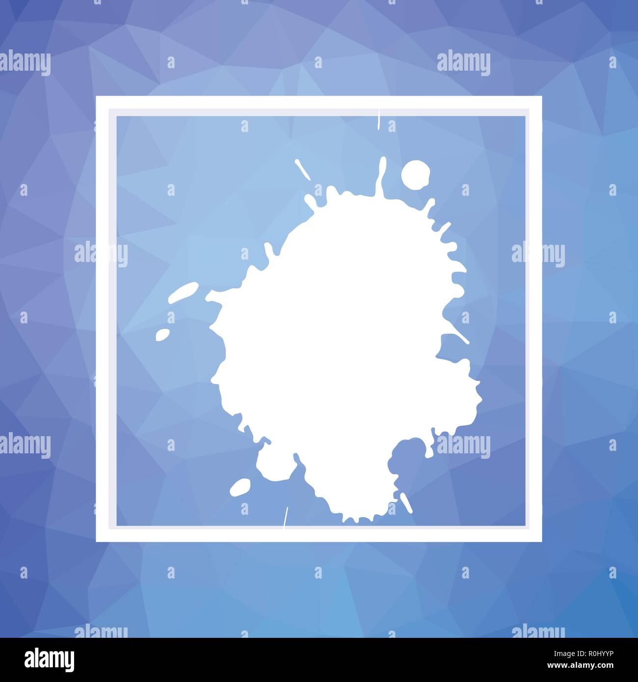 Multicolor polygonal illustration, which consist of triangles ...