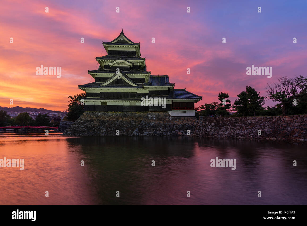 Matsumoto Castle, also known as the "Crow Castle" is Japanese National ...